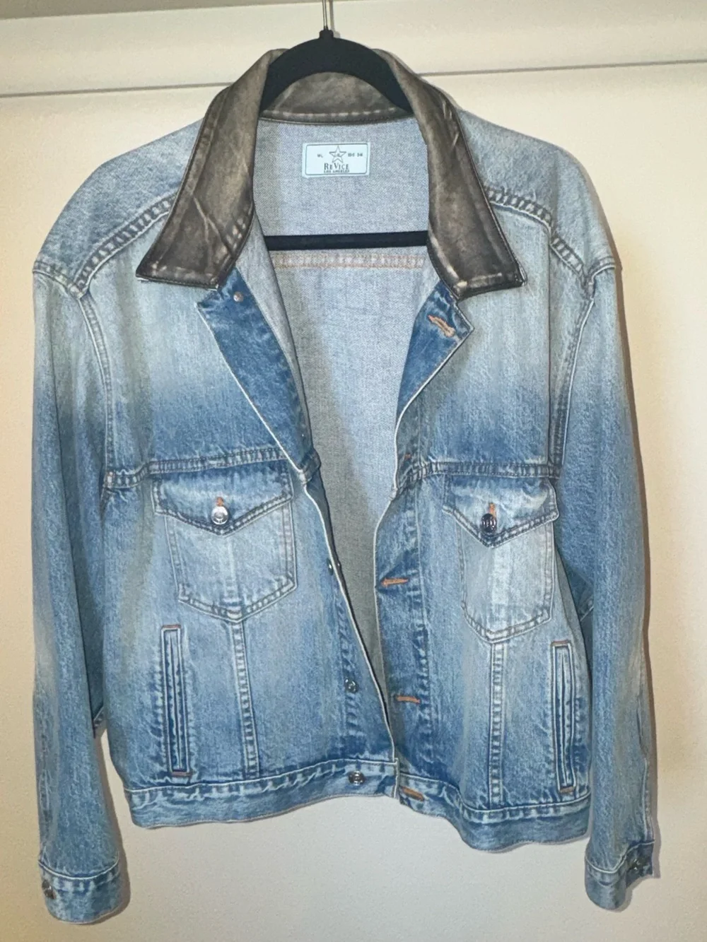 REVICE | Jackets & Coats | New Revice Denim Denim Jacket With Leather ...